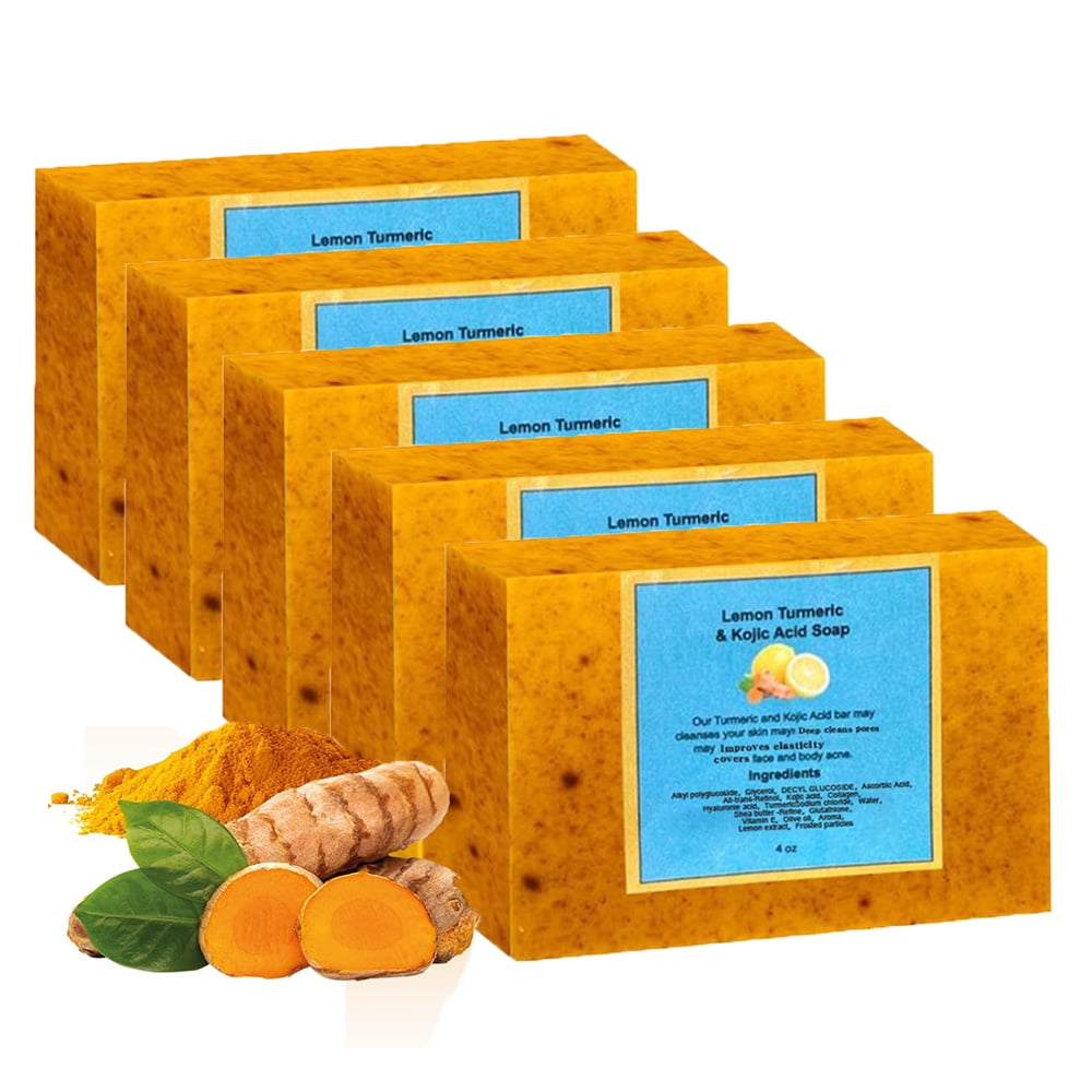 Soap Lemon Turmeric Soap ,Bath Soap for Women and Men ,Deep Cleansing ...