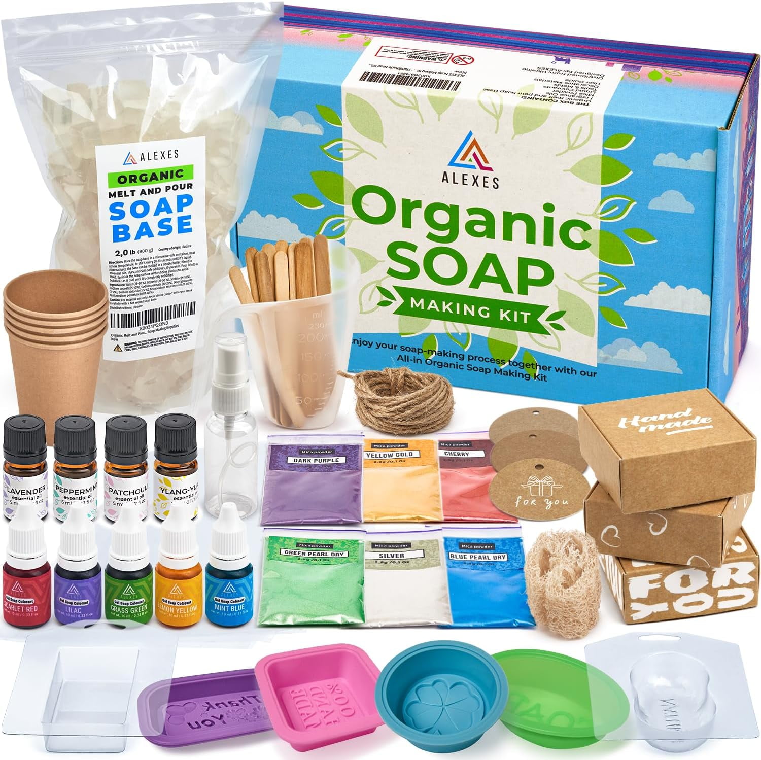 Soap Making Kit for Adults Organic - Soap Kit Making for Beginners ...