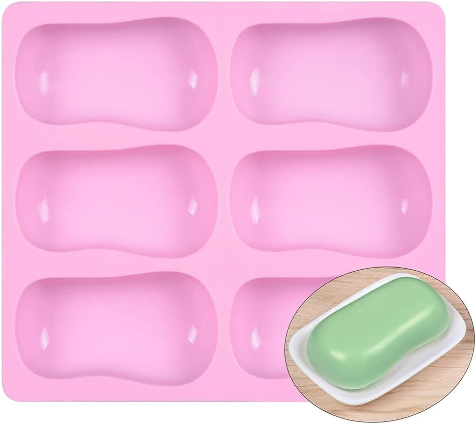 Soap Making Oval Soap Mold 3D Silicone Soap Molds For Making Soaps DIY ...
