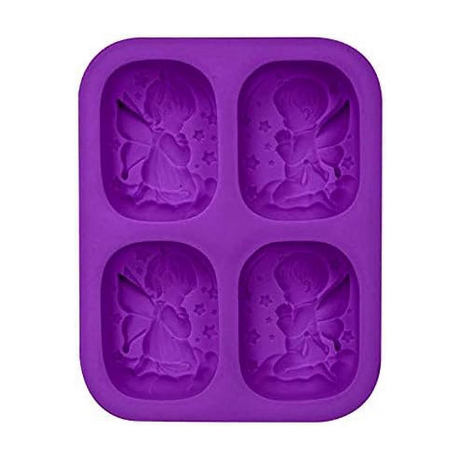 Soap Mold, 4 Cavity 3D Angel Mold Homemade Soap Mold Soap Making ...