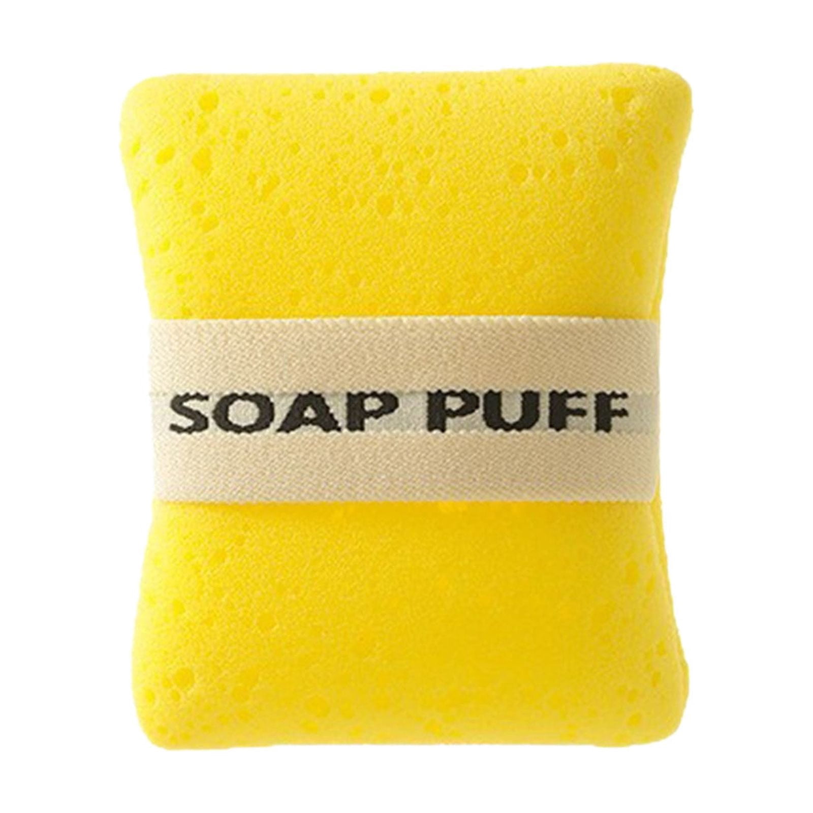 Soap Puff Bath Sponge with Soap Bag,Spongelle Body Wash Infused Sponge ...
