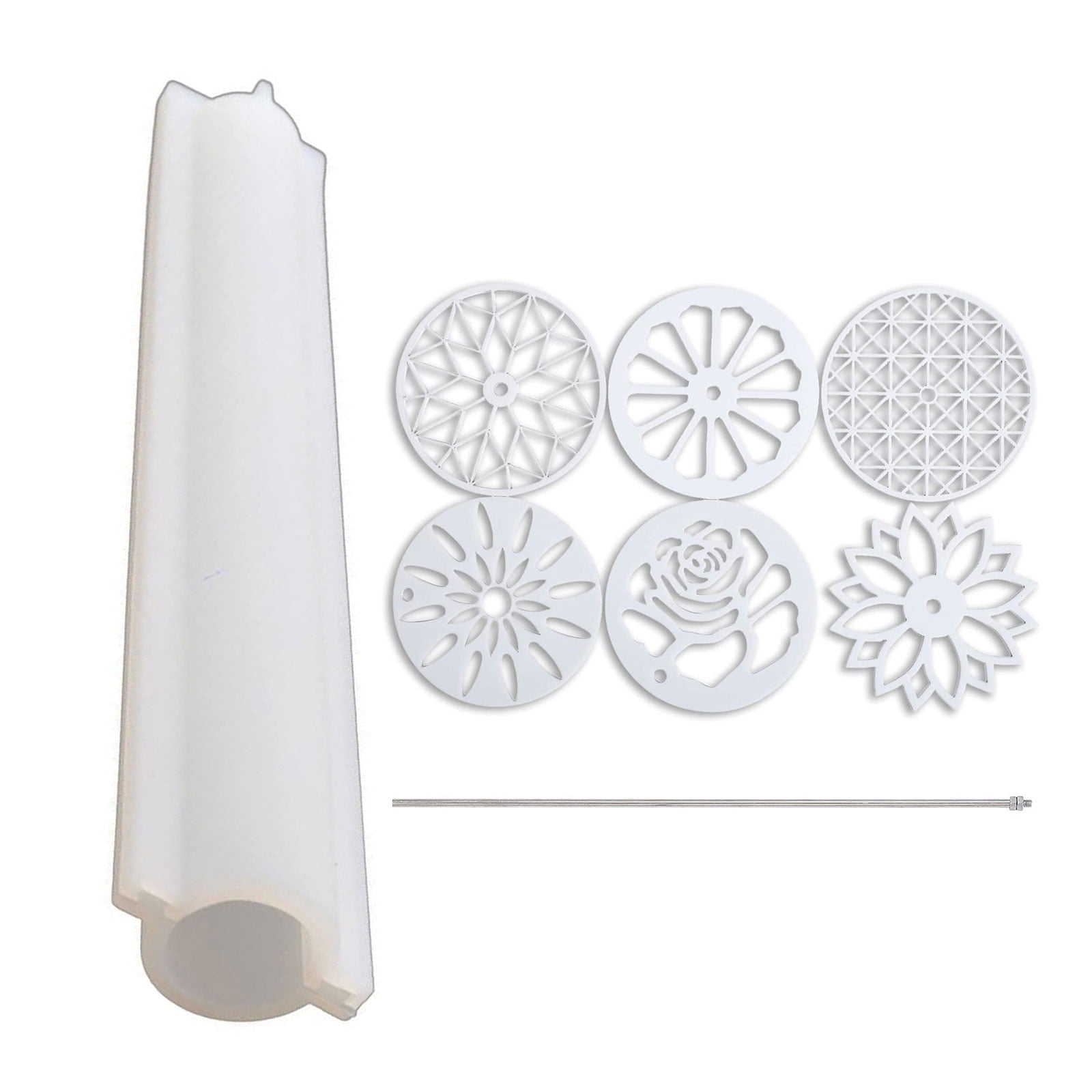Soap Pull Through Mold Tools Set Swirl Partition Flower Templates with ...