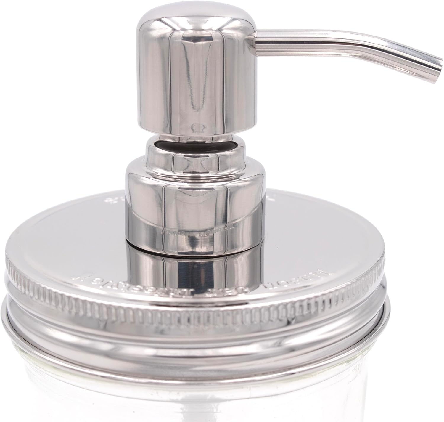 Soap Pump Kit Mirror/Chrome Finish Rust-Proof Stainless Steel Adapter ...