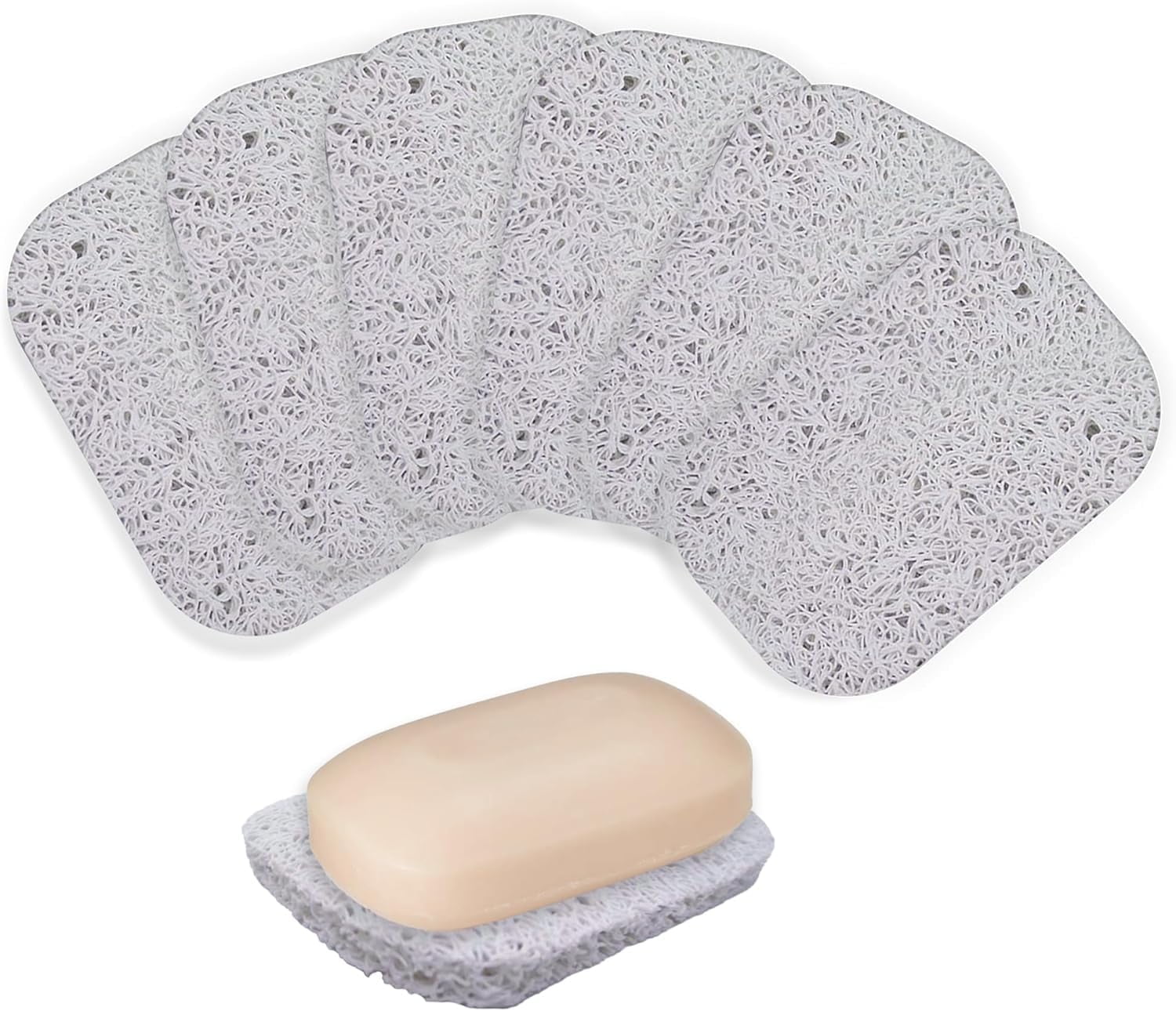Soap Saver Pads – 6-Pack Non-Slip Soap Holders for Kitchen & Bathroom ...
