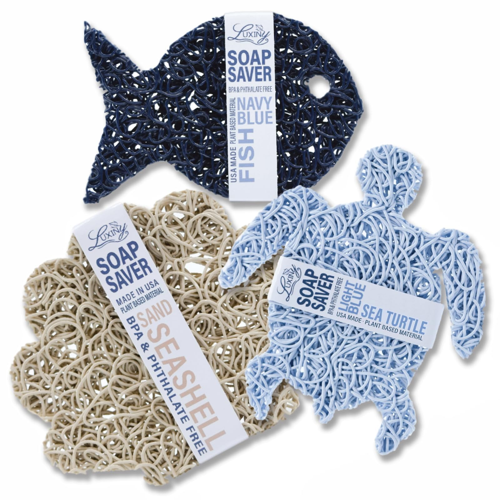 Soap Savers for Bar Soap, American Made: Luxiny, Lifts Soap in Soap ...