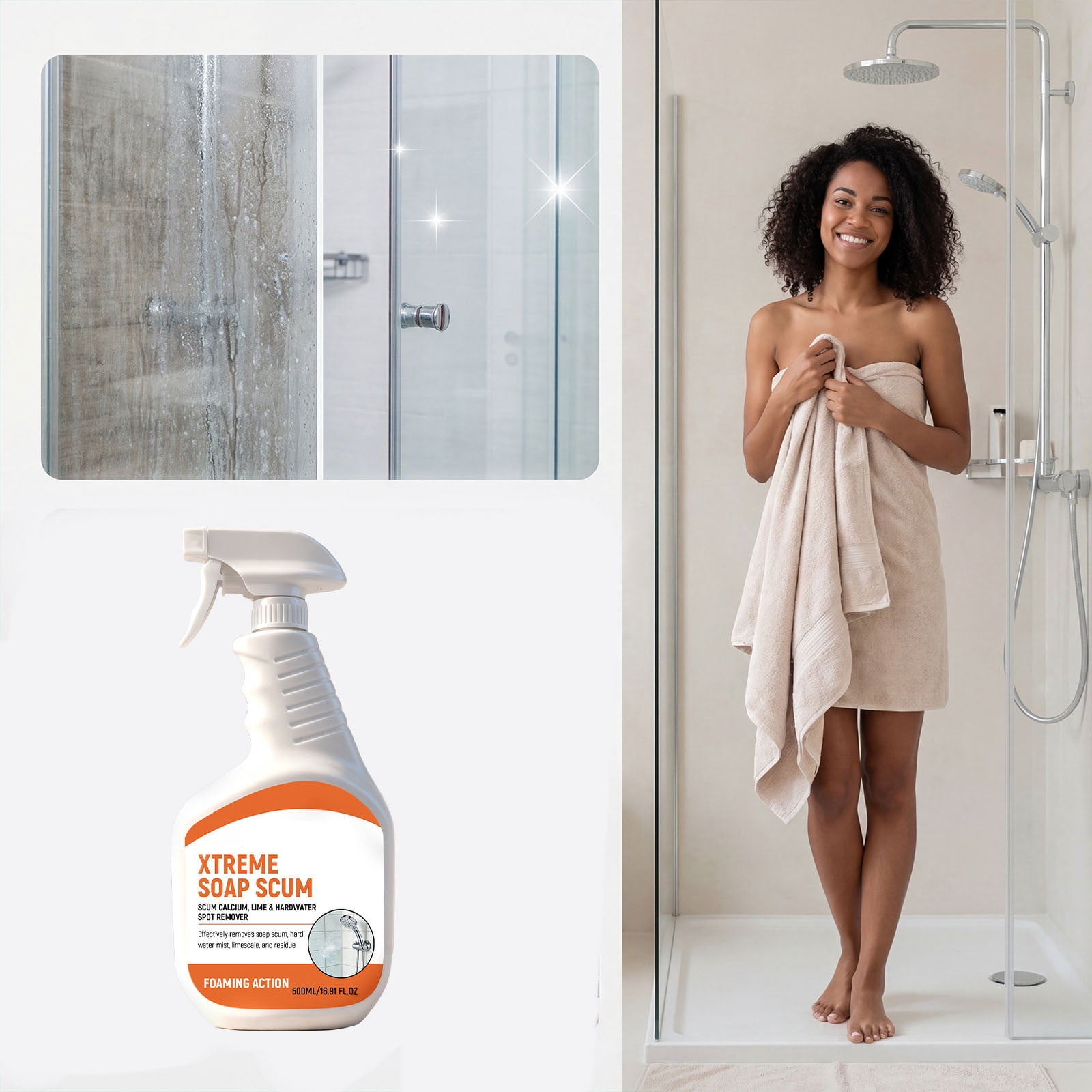 Soap Scum Remover With Gentle Formula, Dissolves Soap Scum And Water ...