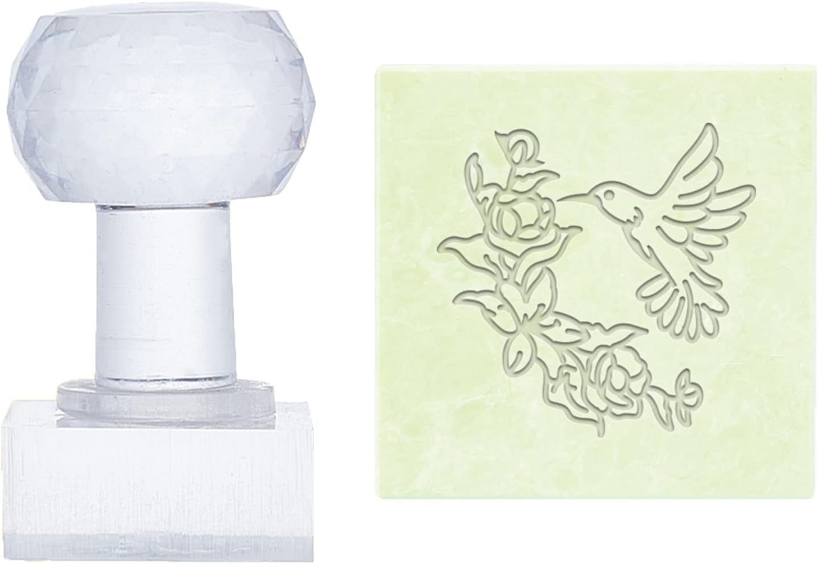 Soap Stamp Bird Pattern Stamping Mould Imprint Stamp 0.7 Inch Square ...