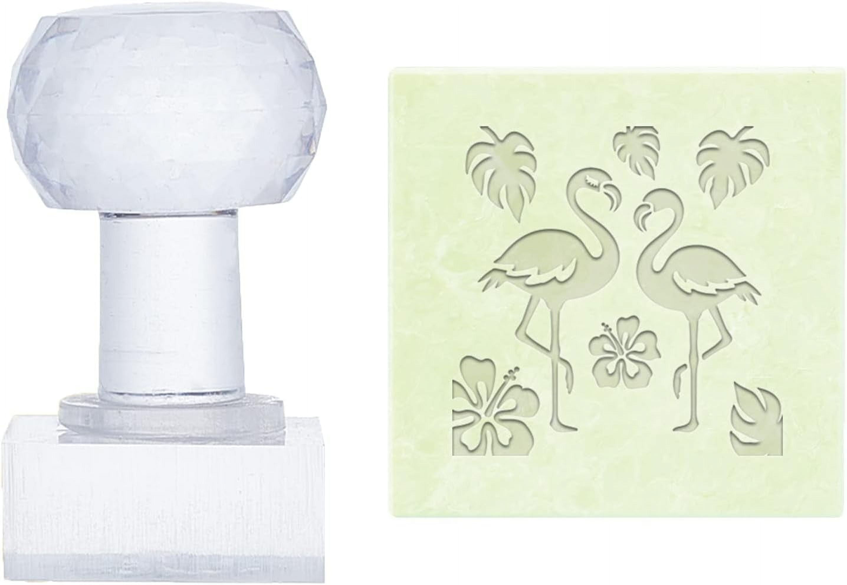 Soap Stamp Flamingo Pattern Stamping Mould Imprint Stamp 0.7 Inch ...