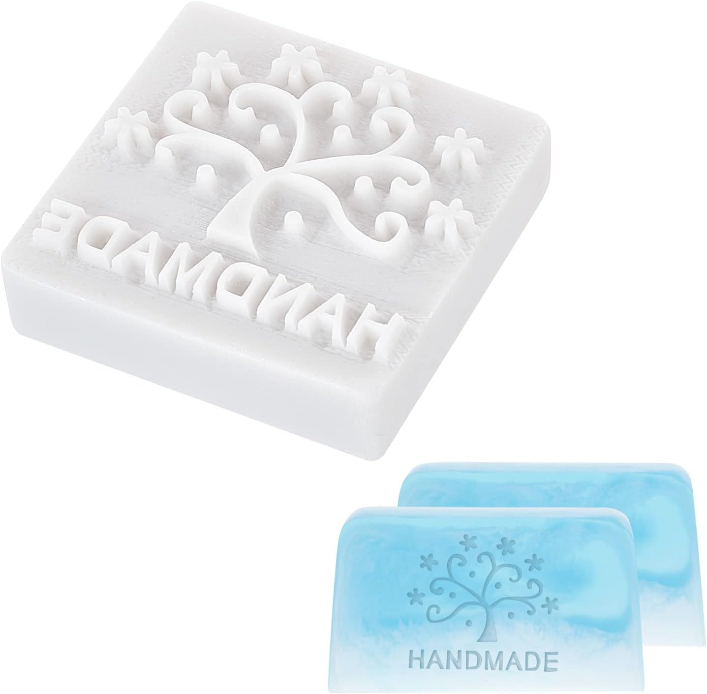 Soap Stamp Handmade Soap Stamp Tree White Resin Soap Embossing Stamp ...