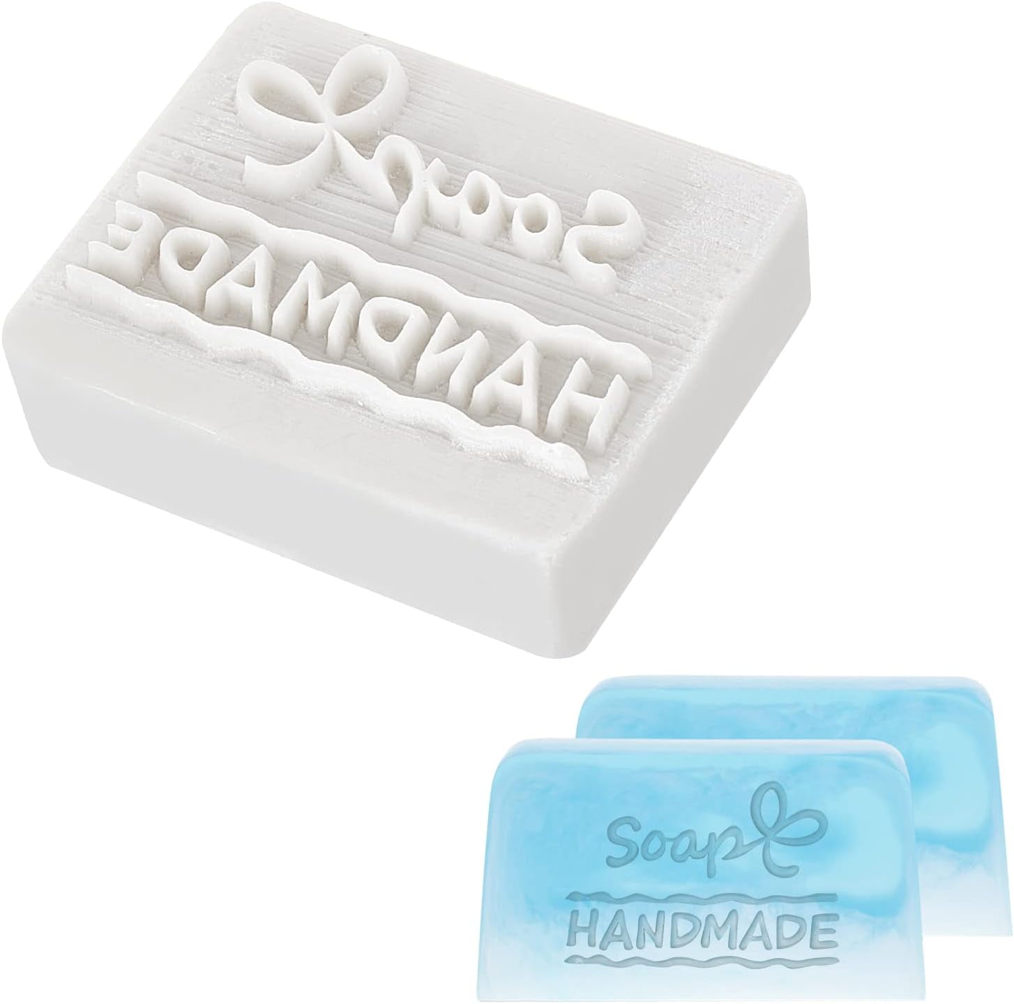 Soap Stamp Handmade White Resin Soap Stamp Words Pattern Soap Embossing ...