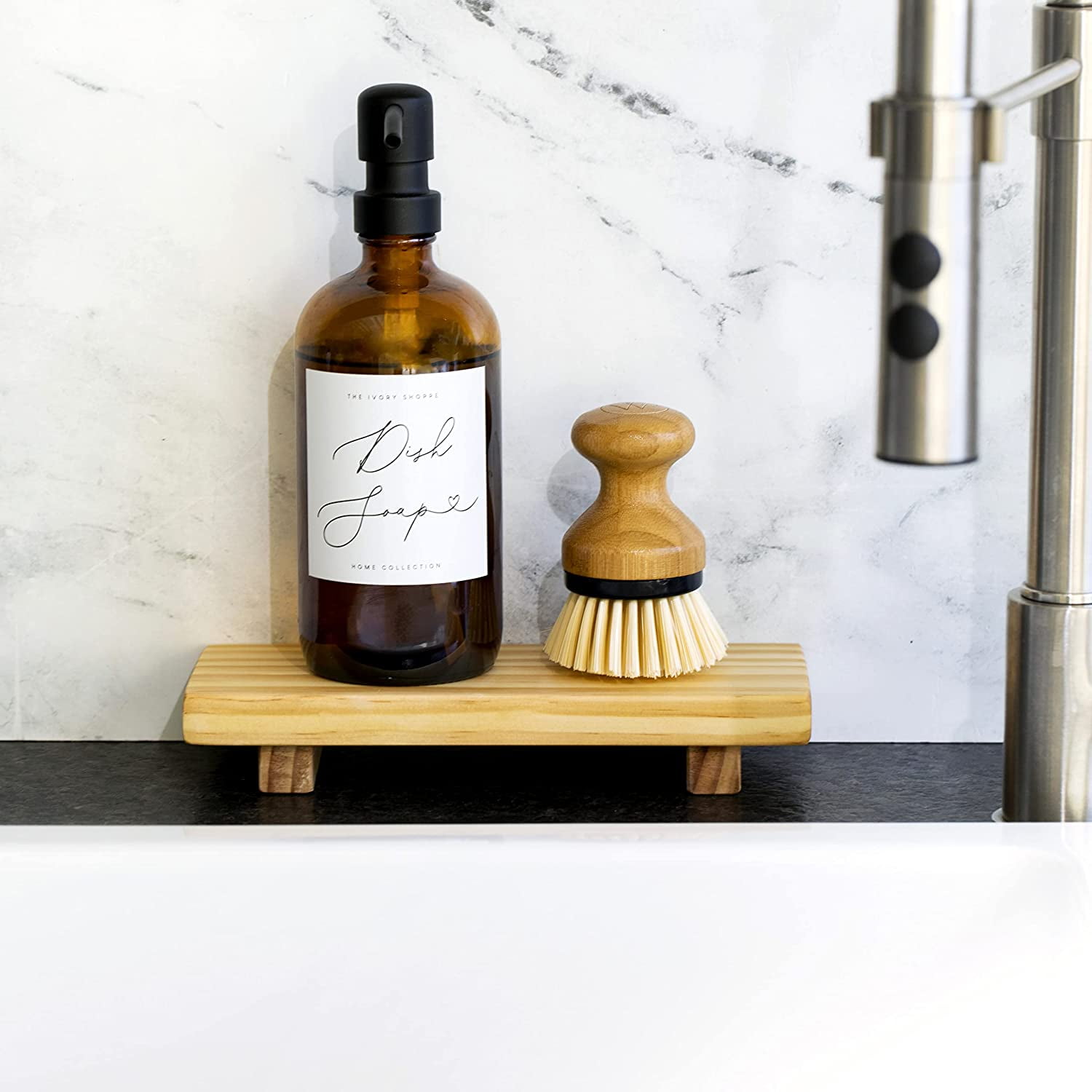 Soap Stand, Soap Tray, Wood Riser, Kitchen Soap Tray, Sink , Plant ...