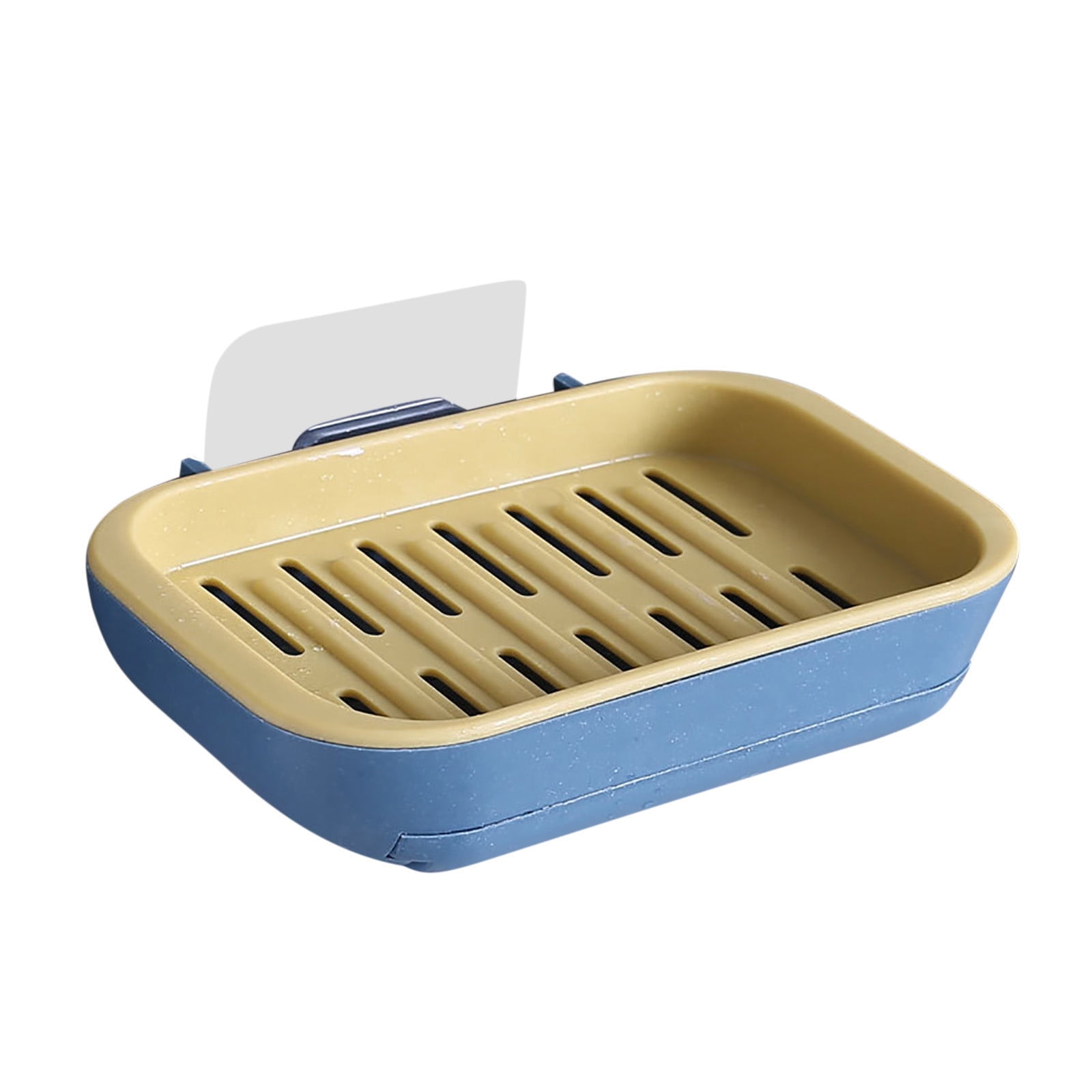 Soap Storage Box Blue + Yellow,Layer-Drawing Type Draining Soap ...