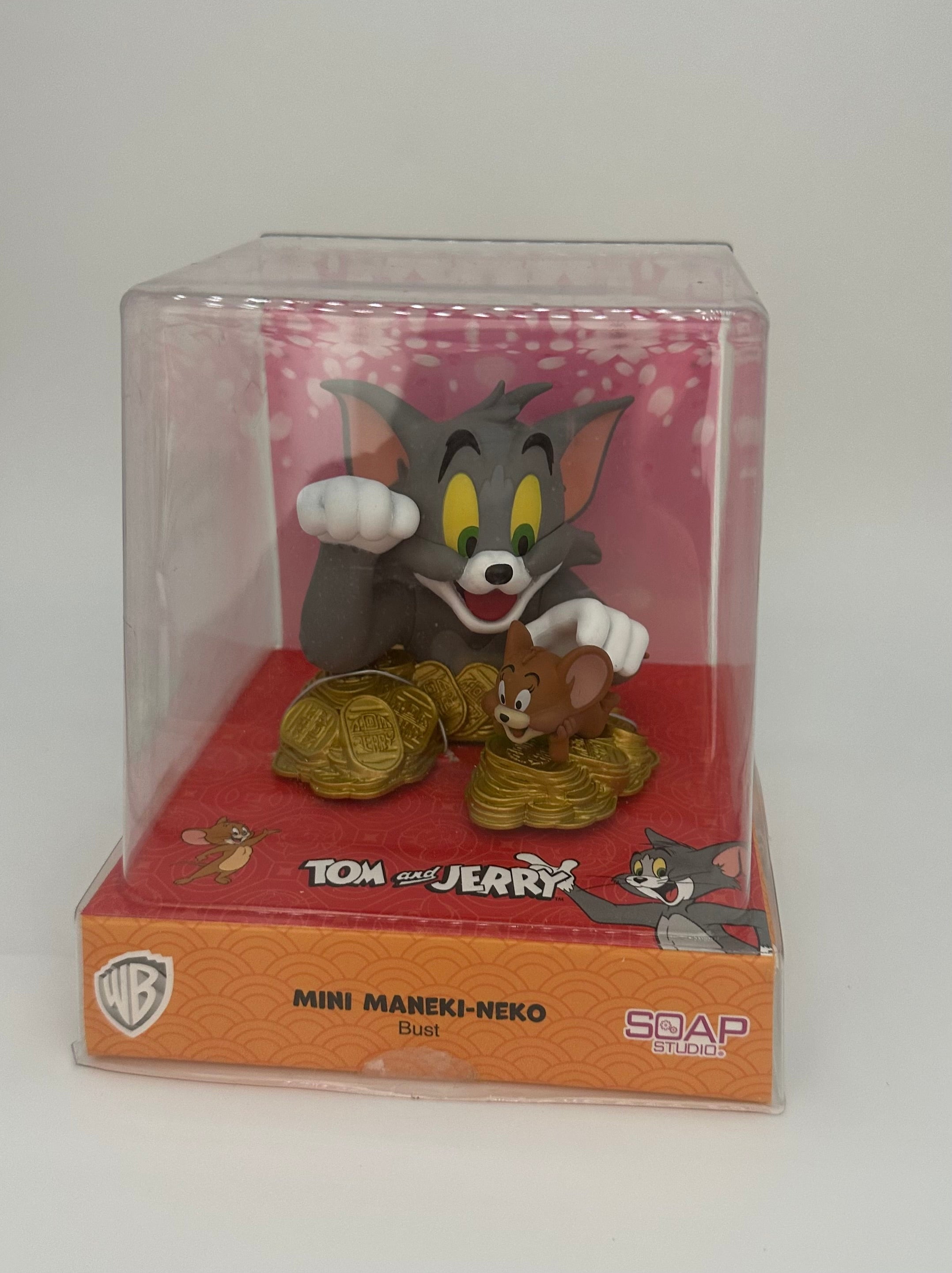 Soap Studio Tom and Jerry Mini Maneki Neko Vinyl Bust Figurine New with ...