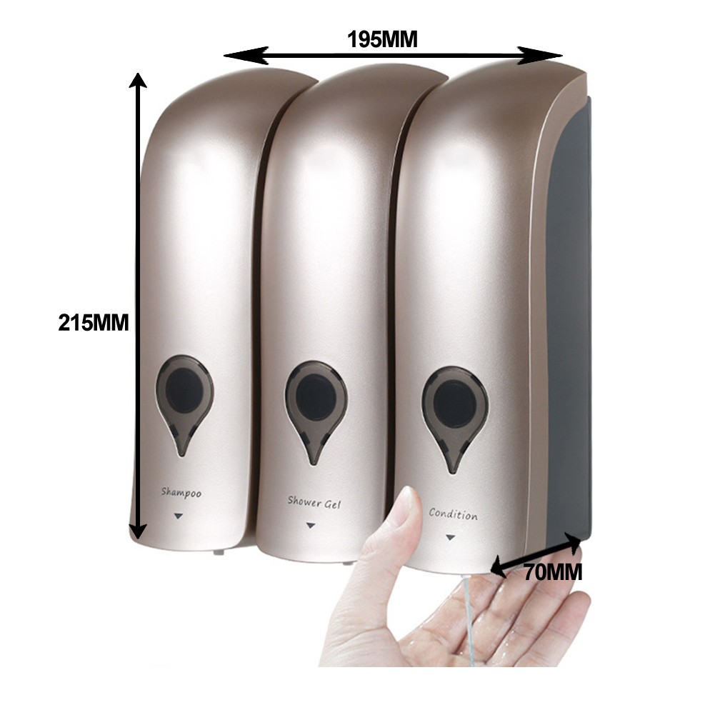 Soap dispenser for household bathroom press-type shampoo and hand ...