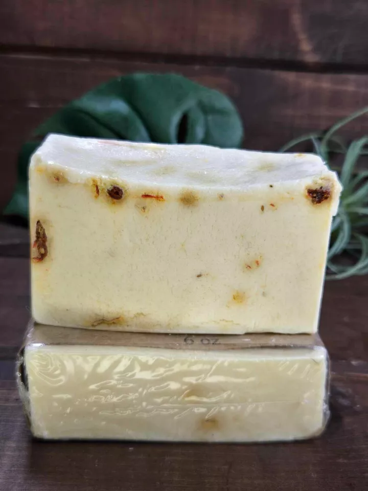 Soap made by hand 6 oz Big Bars (GM-Rose & Argan w/Goji Berries ...