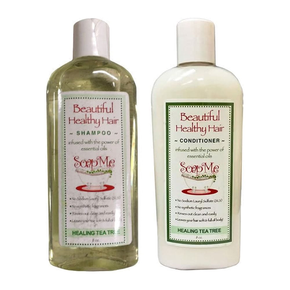 SoapMe Beautiful Healthy Hair 8-ounce Shampoo and Hair Conditioner Set ...