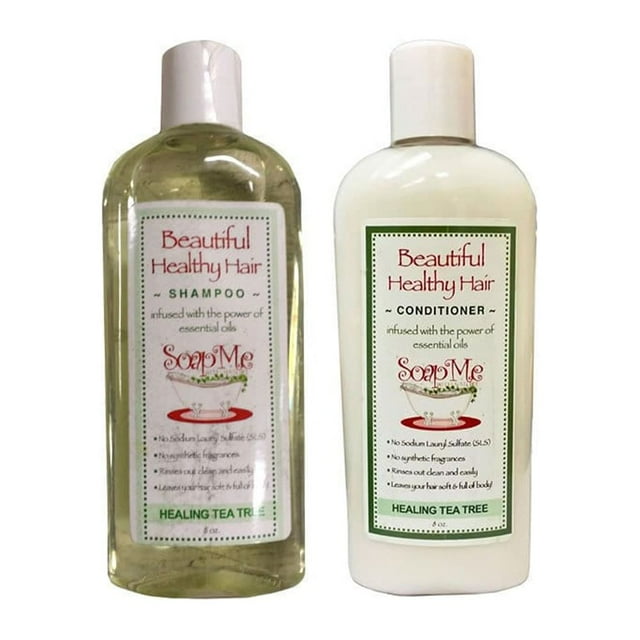 SoapMe Beautiful Healthy Hair 8-ounce Shampoo and Hair Conditioner Set ...