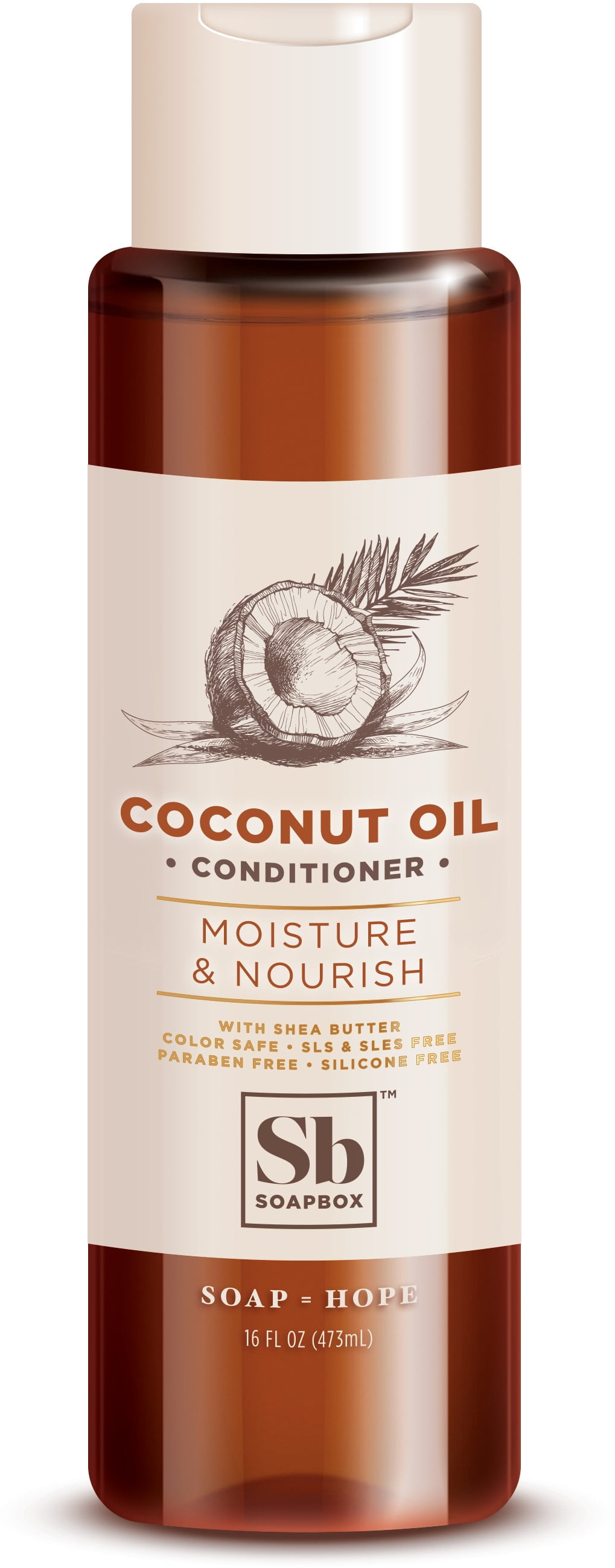 Soapbox Conditioner, Coconut Oil, 16 oz Pack of 2, Moisturizing for ...