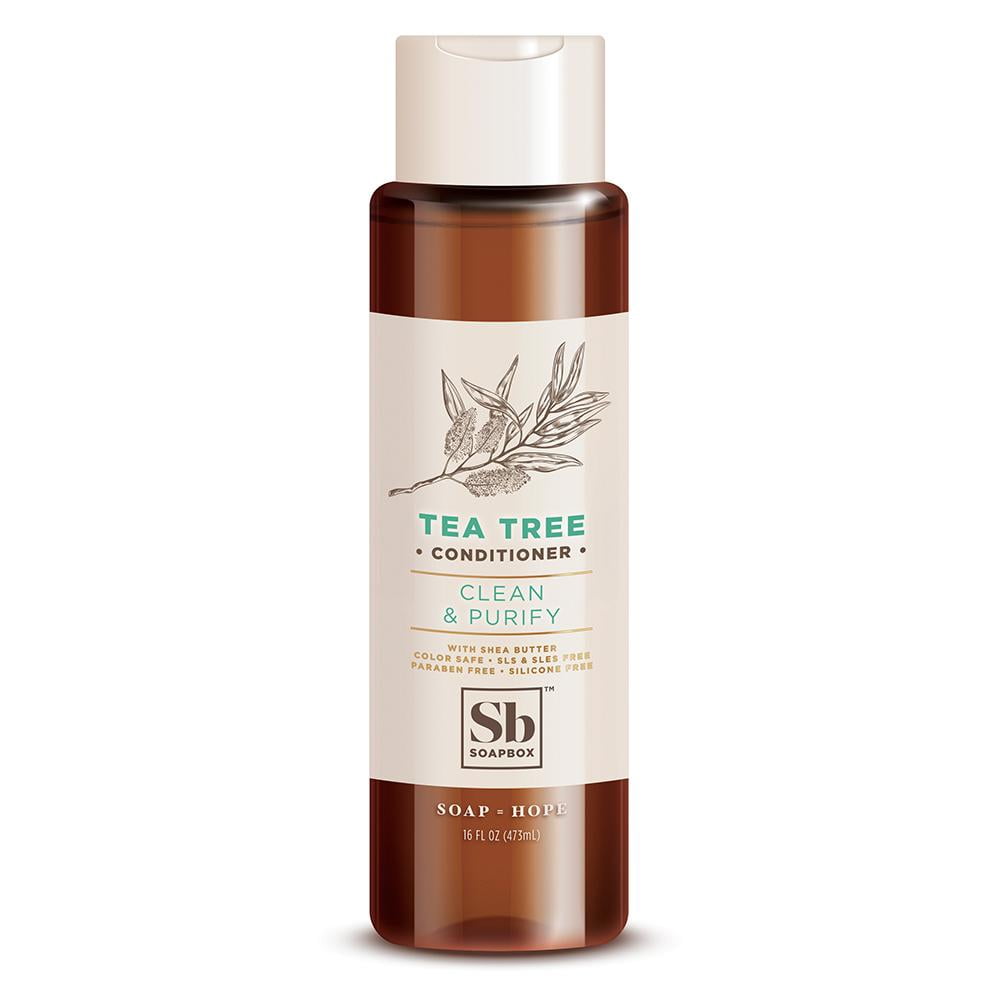 Soapbox Conditioner, Tea Tree with Shea Butter, 16 Oz Bottle - Walmart.com