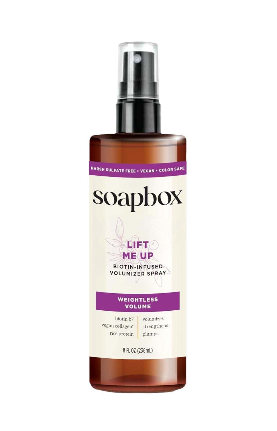 Soapbox Lift Me Up Volumizing Hair Treatment Lightweight Hair Spray ...