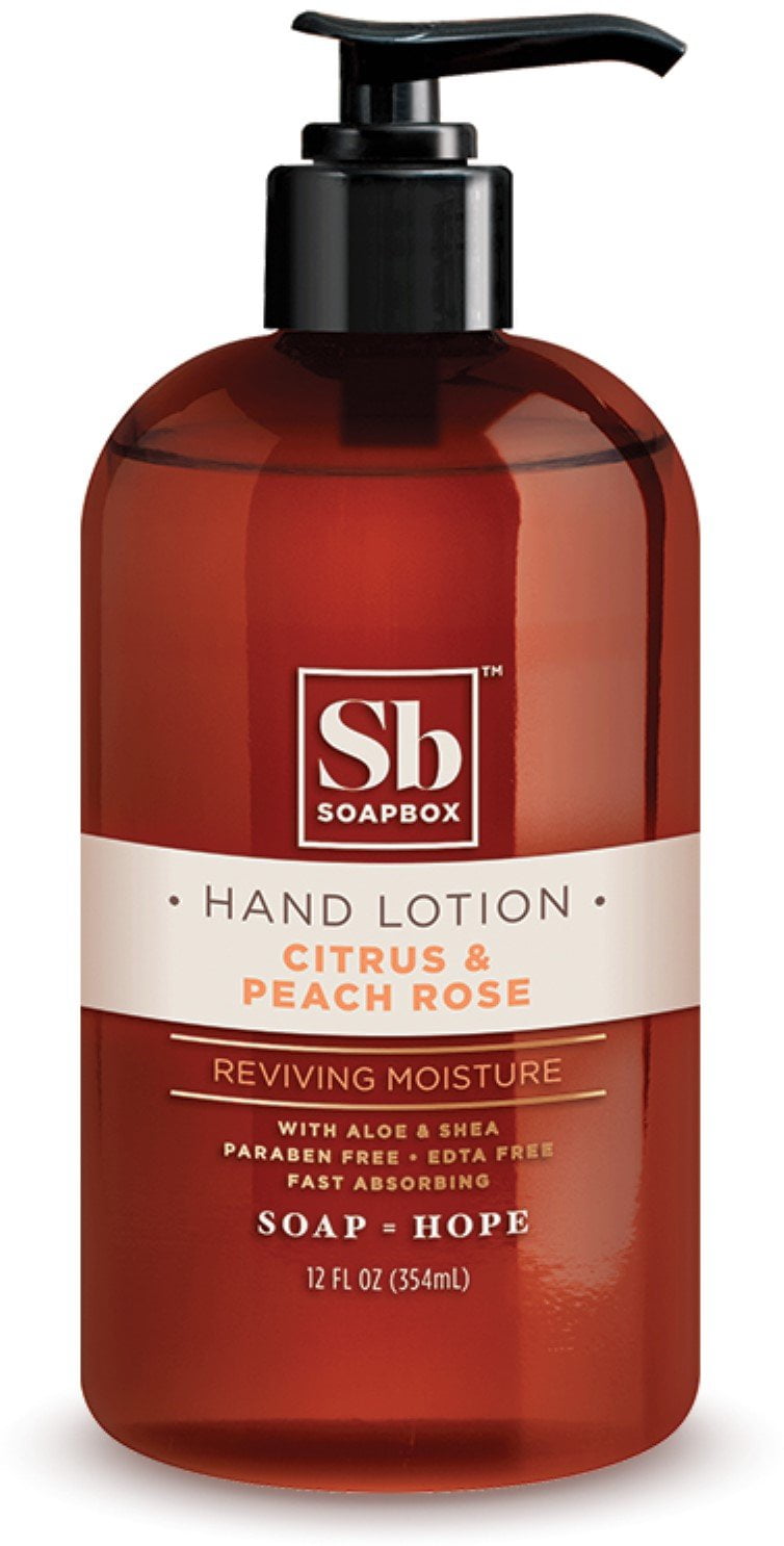 Soapbox Lotion Citrus & Peach Rose Luxe 12 oz - Walmart.com