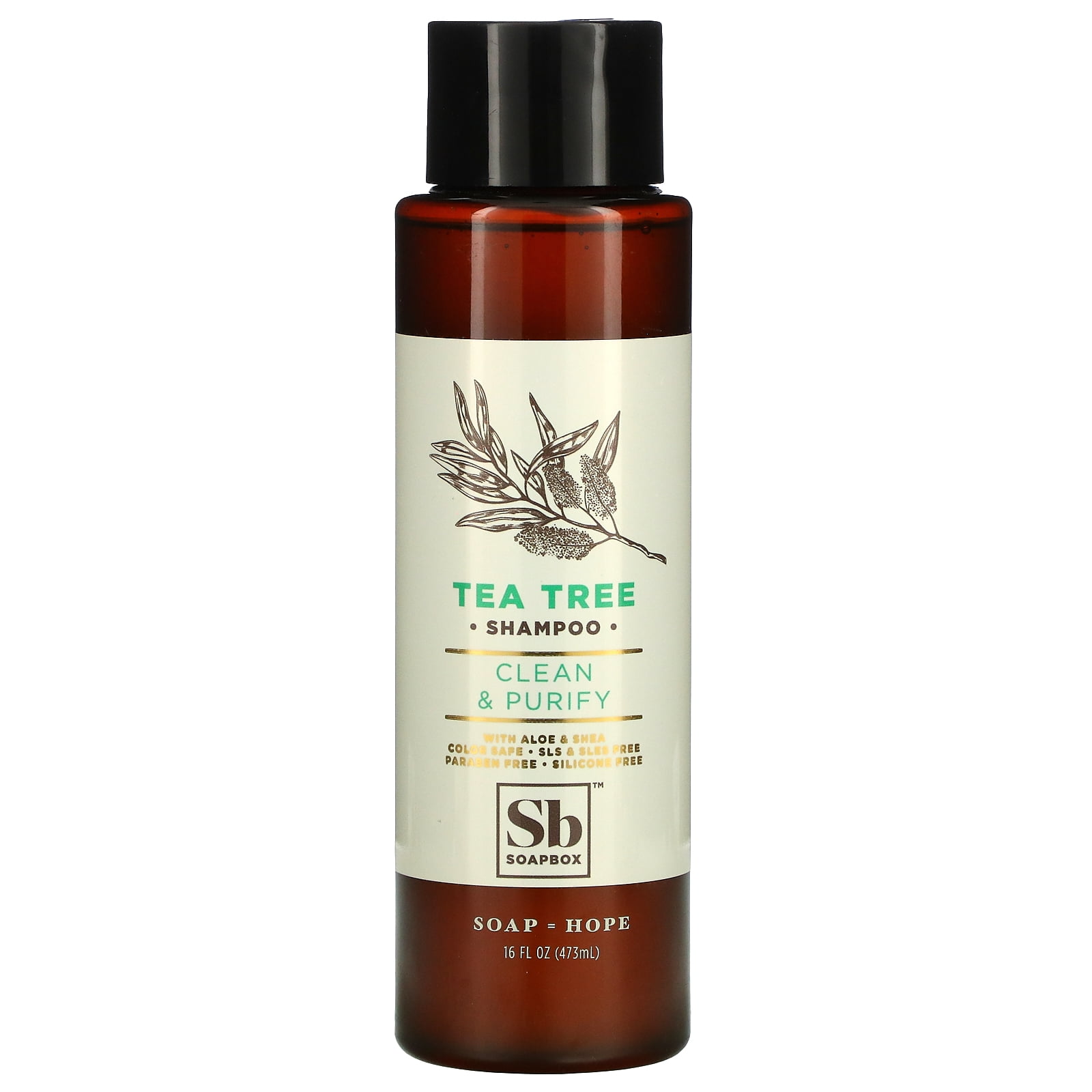 Soapbox, Tea Tree Shampoo, Clean Purify, 16 fl oz (473 ml) - Walmart.com
