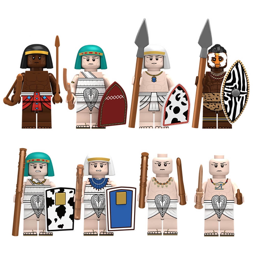 Soapjuice Original 8PCS Nubian Tribe Egyptian Warriors Building ...
