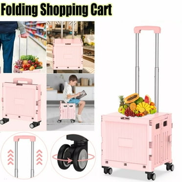 Green Pro Folding Utility Cart: Portable, Mobile, Rolling Crate w ...