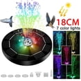 Soapow Solar Fountain, Pond & Pool Pumps with Nozzles & Colorful LED ...