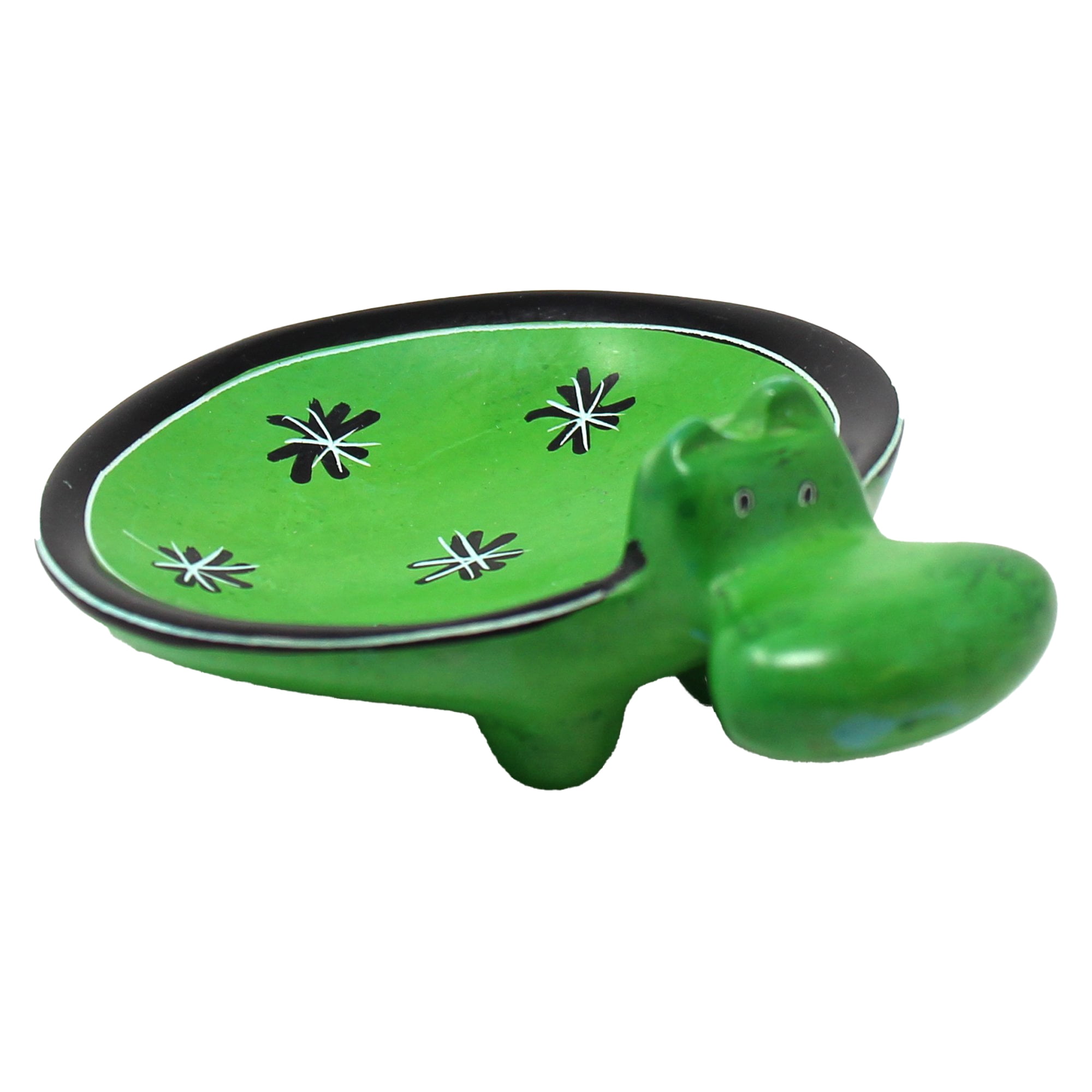 Soapstone Hippo Bowl 5 inch Green - Walmart.com