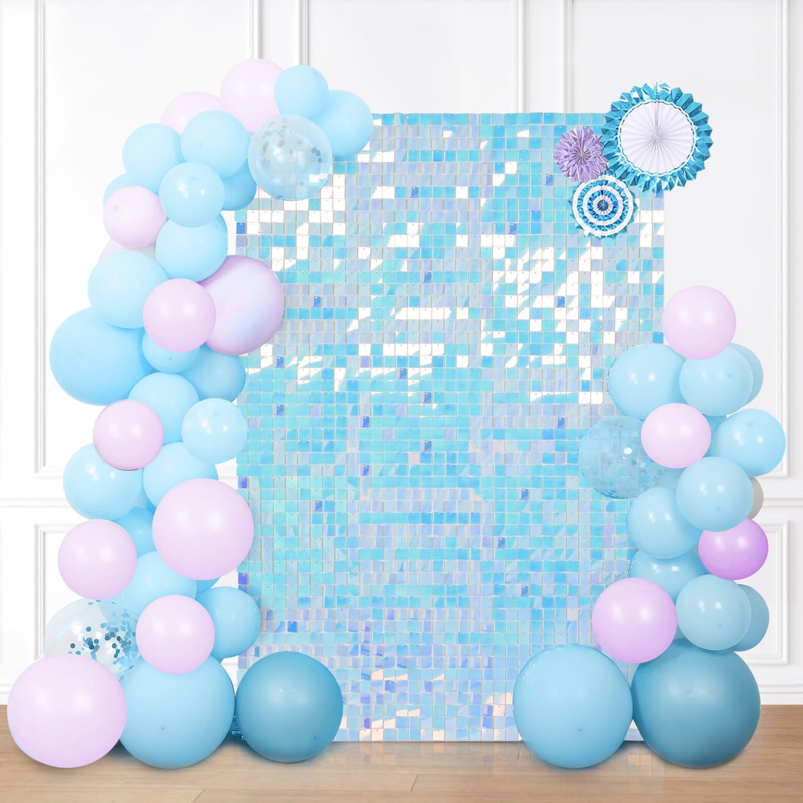 Soar Dream 18 Panels Shimmer Wall Backdrops Rainbow Sequin Panels ...