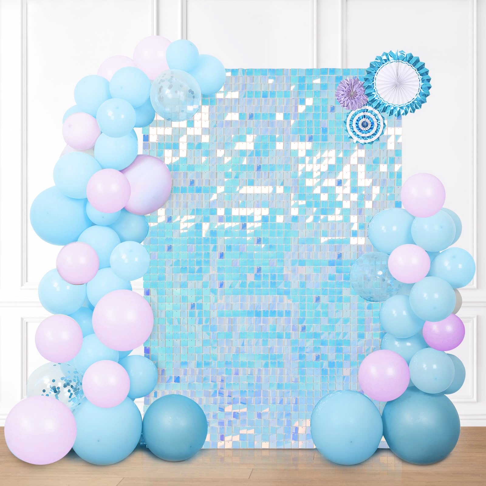 Soar Dream 18 Panels Shimmer Wall Backdrops Rainbow Sequin Panels ...