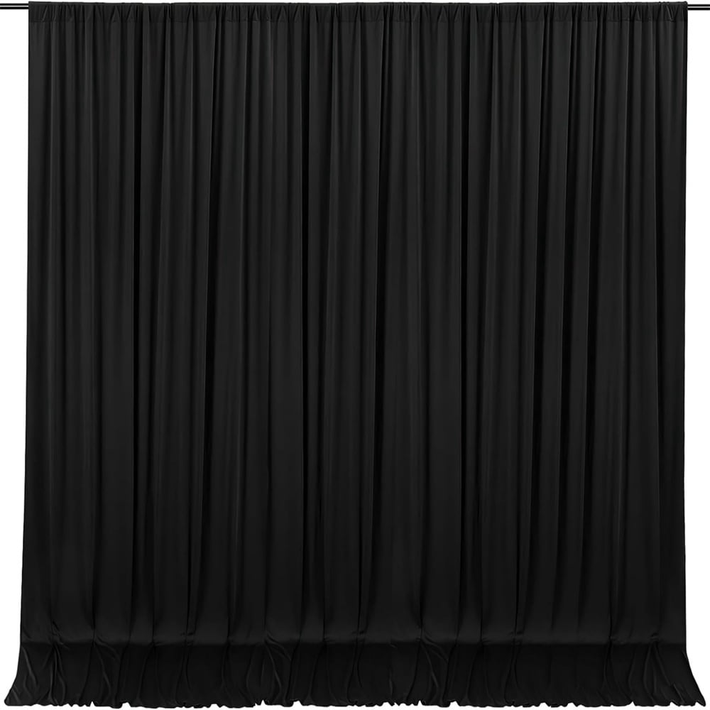 Soar Dream 5ftx8ft Black Backdrop Curtains for Birthday Party 2 Panels ...