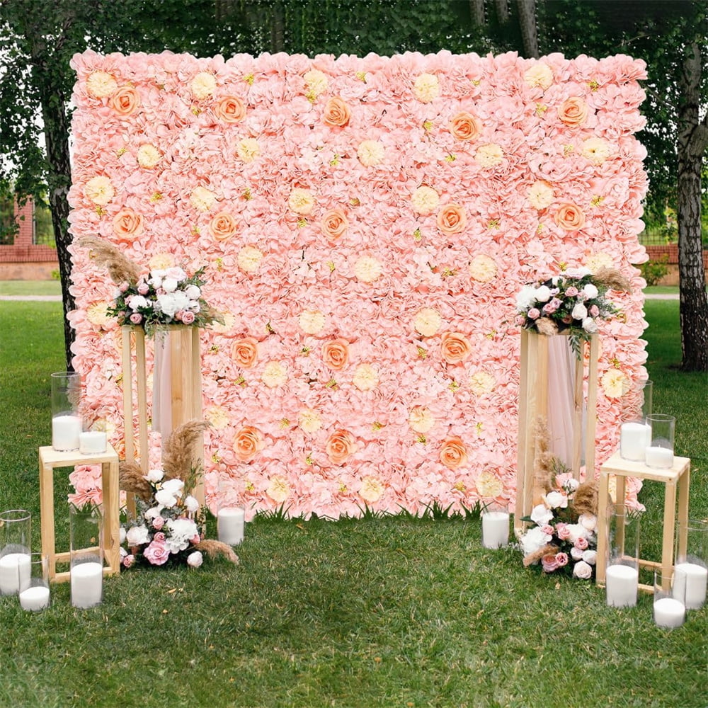 Soar Dream Floral Wall Backdrop 12 Packs Flower Wall Panel for Wedding ...
