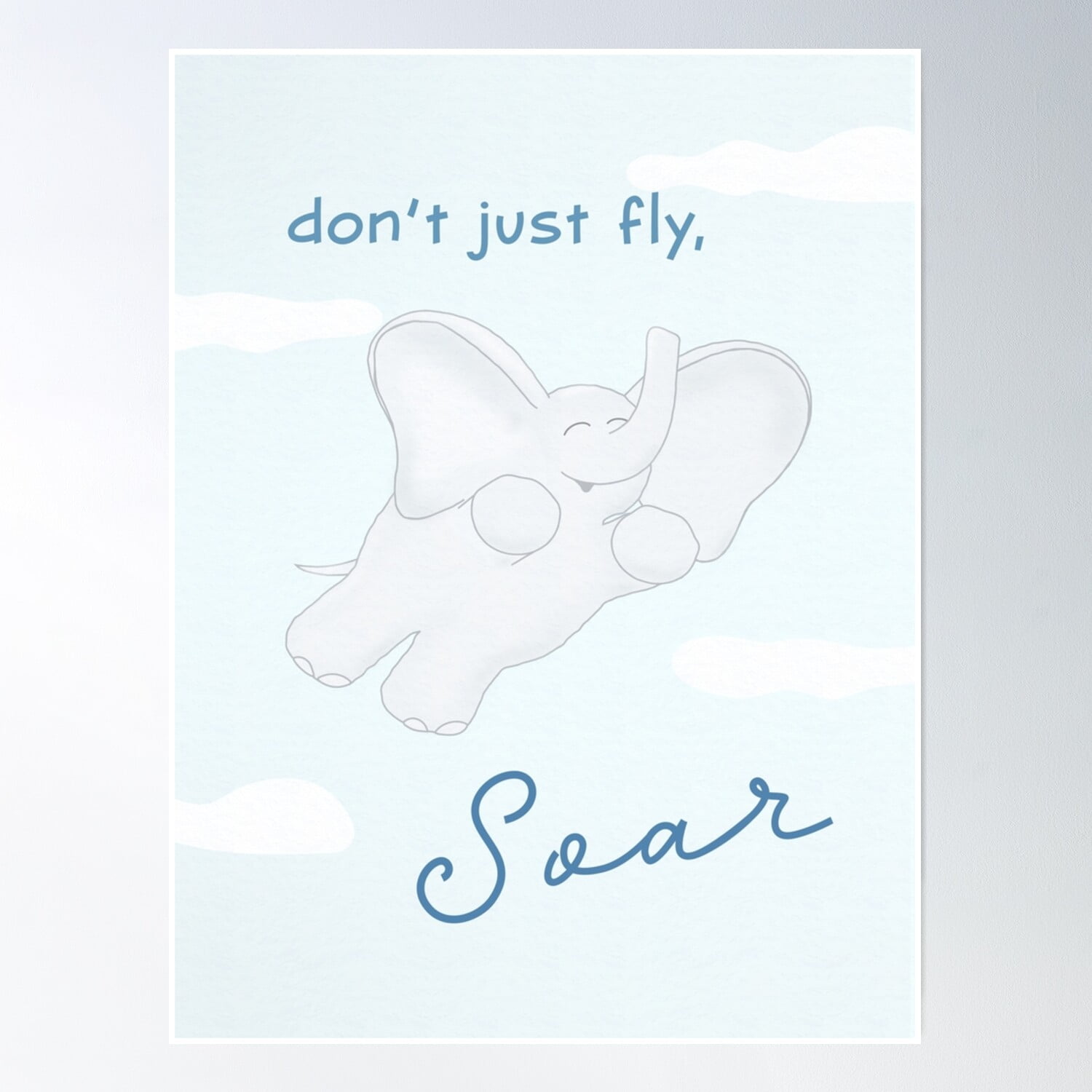Soar Poster Wall Art, Modern Wall Decor, 12x18 UNFRAMED - Walmart.com