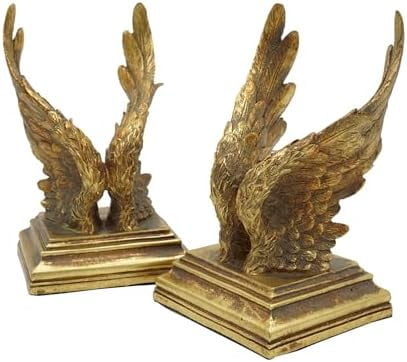 Soar Wing Bookends - 8.25" - Gold - 2ct - Walmart.com