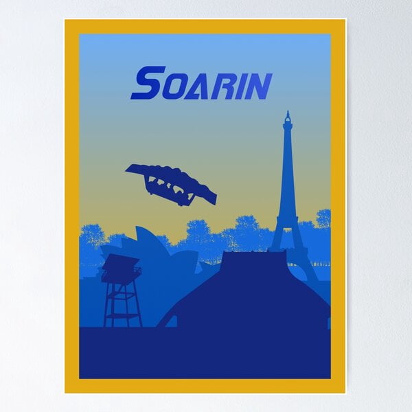 Soarin - Minimalist Travel Style - Theme Park Art Poster Wall Art ...