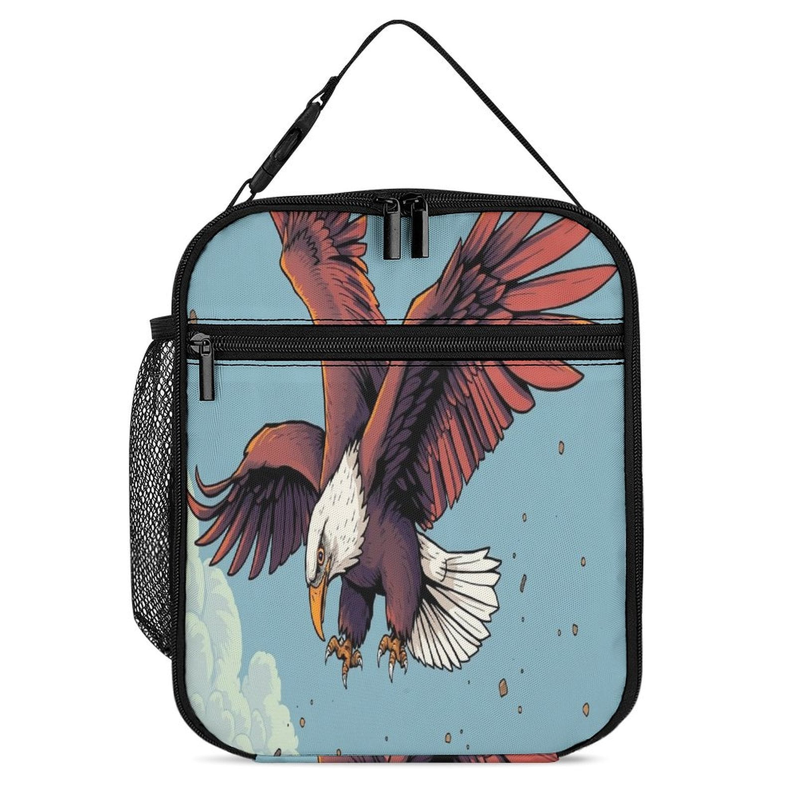 Soaring American Eagle Lunch Bag For Men Women Reusable Lunch Box ...