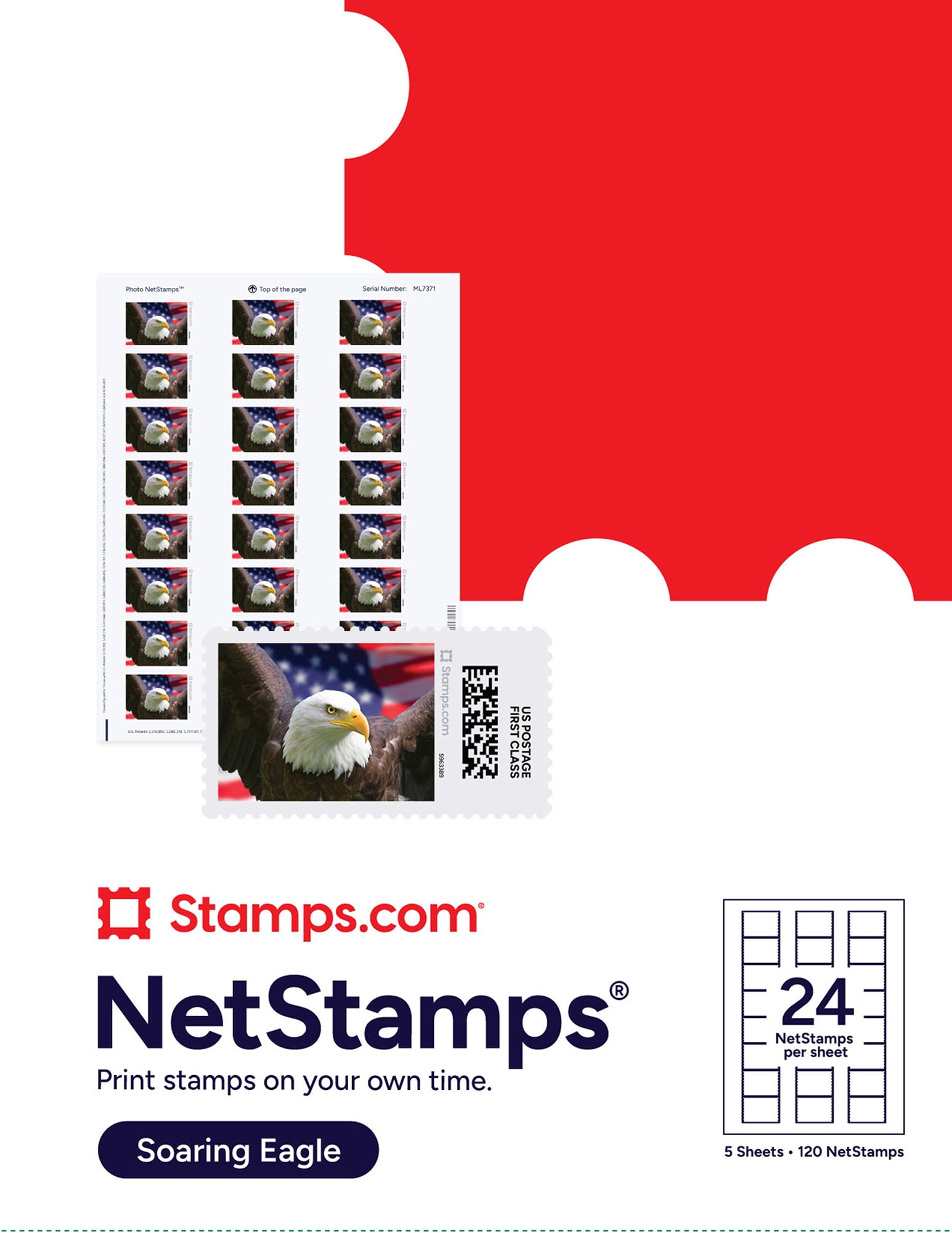Soaring Eagle NetStamps 120 ct - Blank Postage Labels - NOT Forever ...