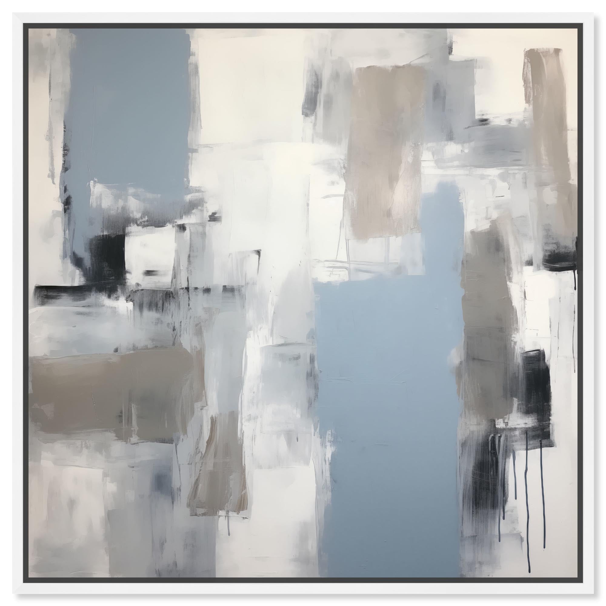 Soaring Spirit Color Canvas Boho Minimalist by Art Remedy, White Frame ...