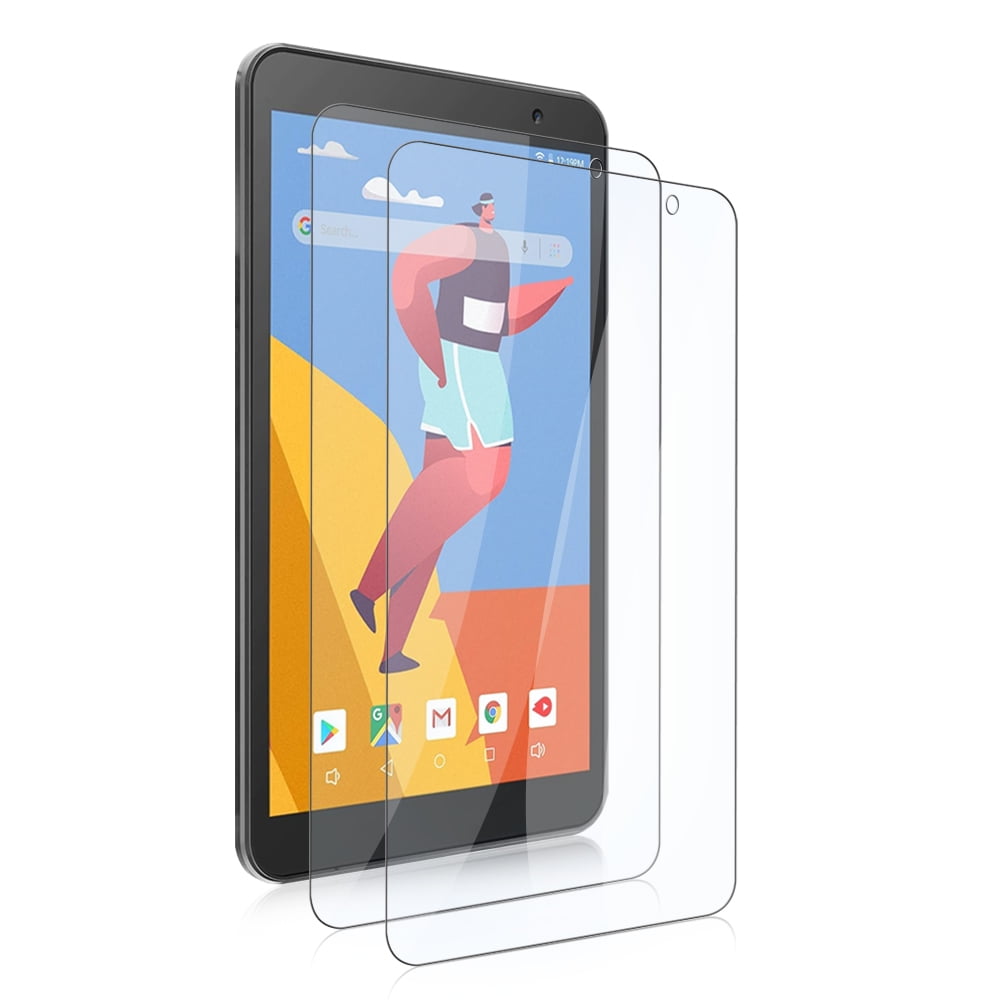 Soatuto Screen Protector For NUU Tab 8 , HD Clear Bubble Free 9H Hardness Tempered Glass For ...