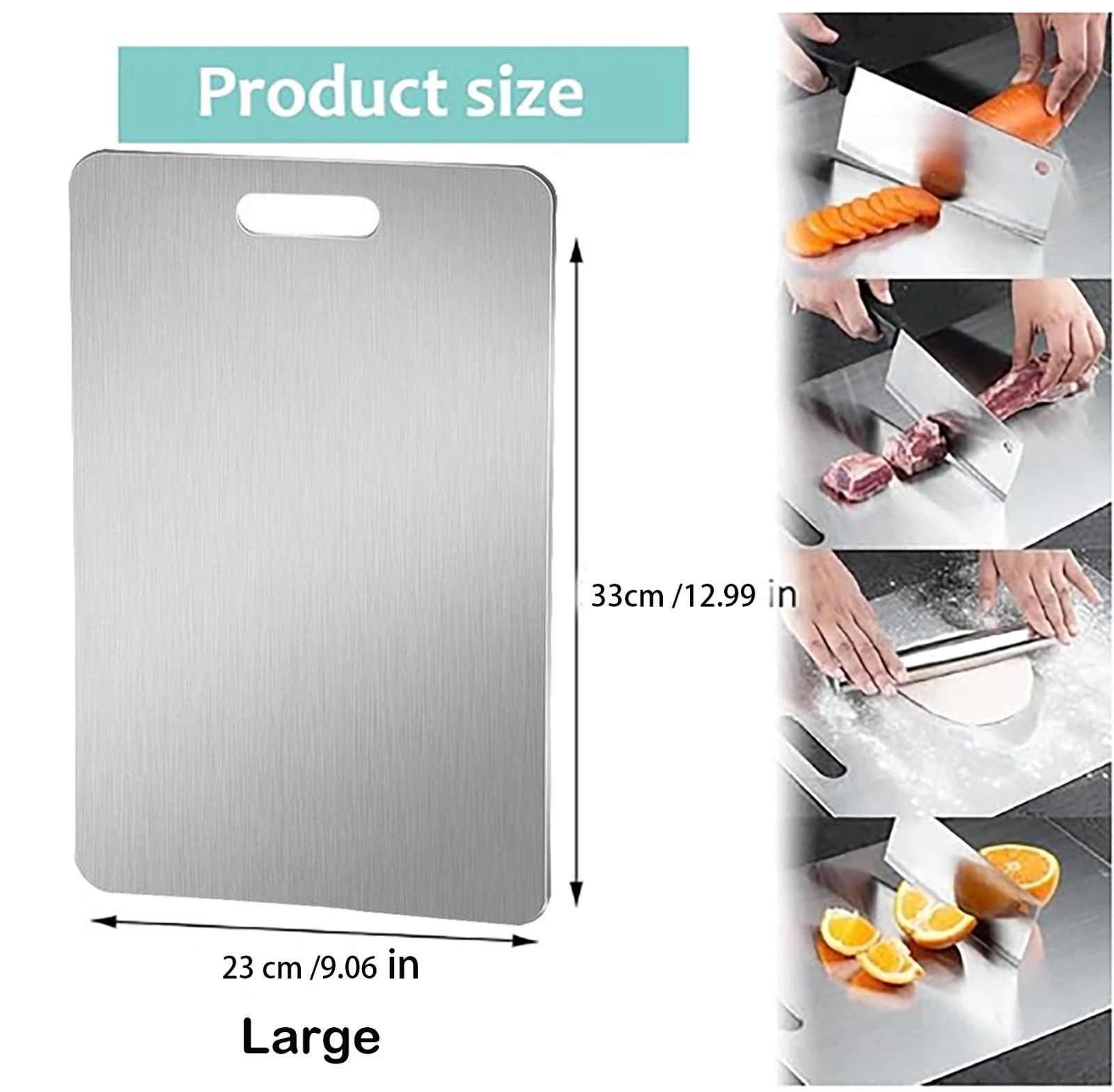 Soatuto Titanium Cutting Board - New Upgrade 100% Pure Titanium Cutting ...