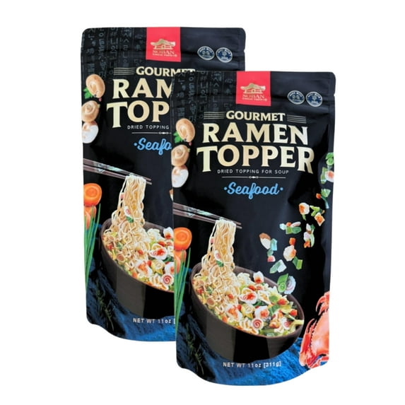 Soban Korean Pantry Gourmet Ramen Topper Seafood 2 Pack, Dried Topping ...
