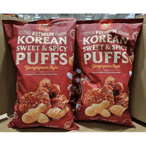 Soban Premium Korean Sweet & Spicy Puffs Yangnyeam Style 10.58oz 300g ...