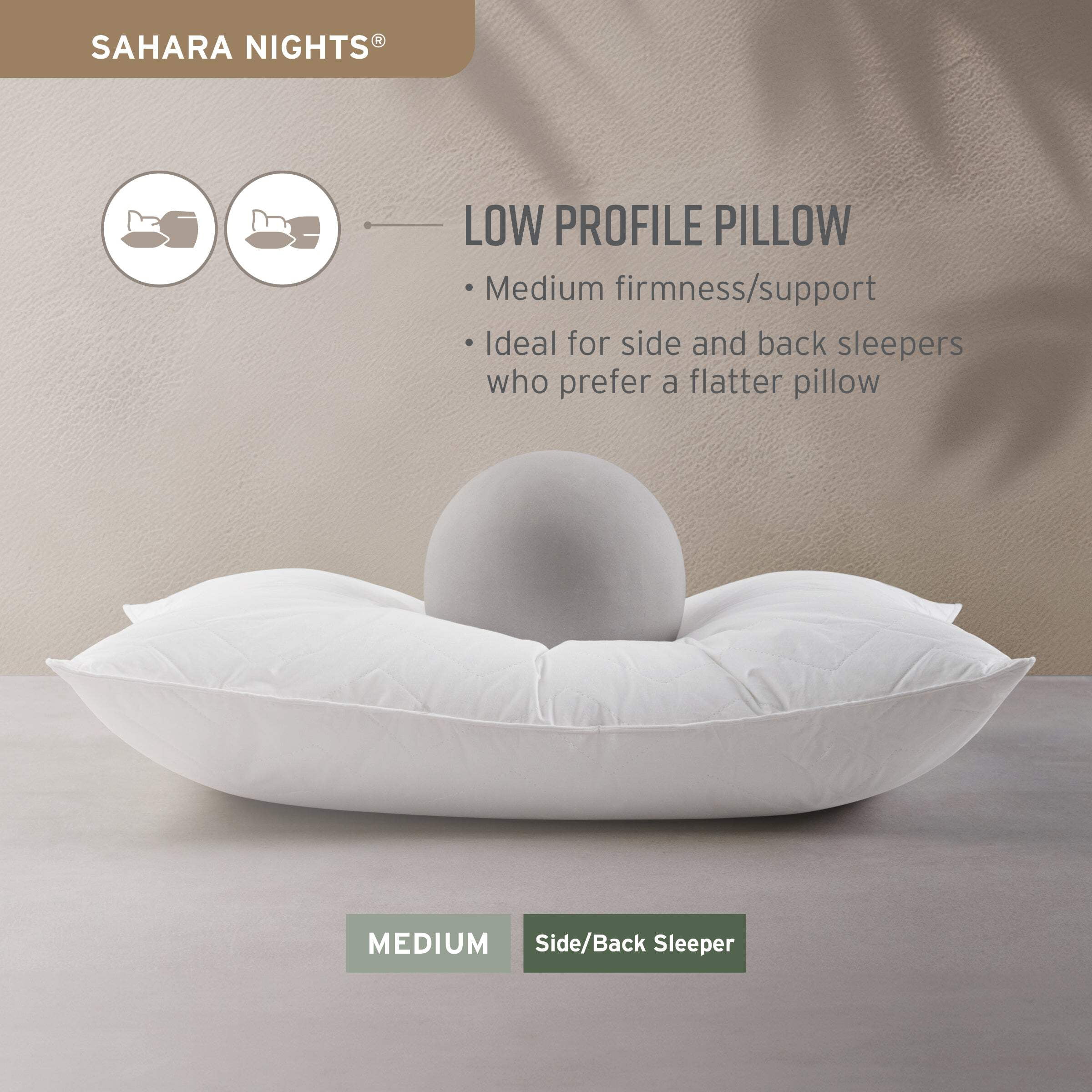 Sobel Westex Sahara Nights Pillow | Side Sleeper | Washable | King ...