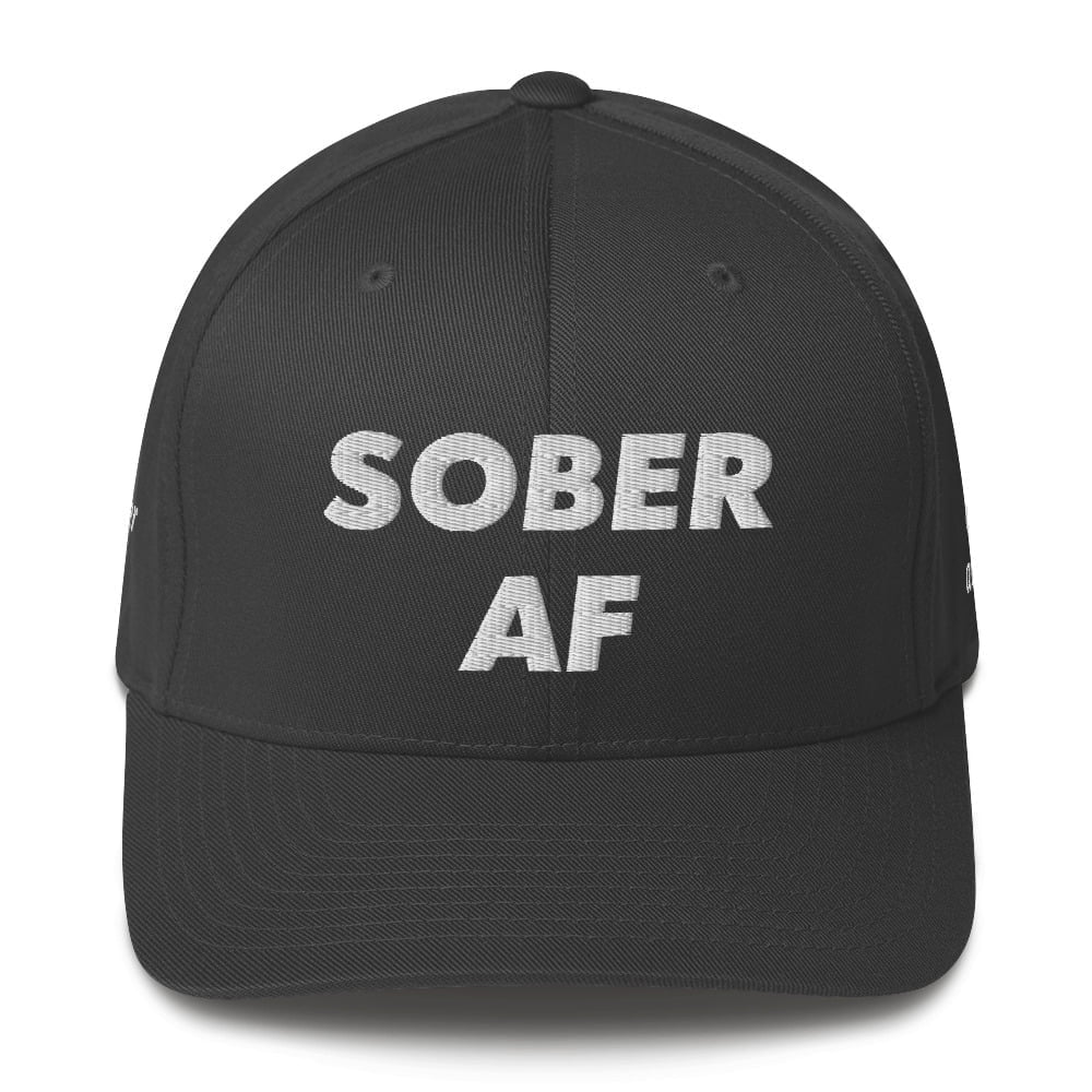 Sober AF White font 4-sided print AA slogans sayings One Day at a Time ...