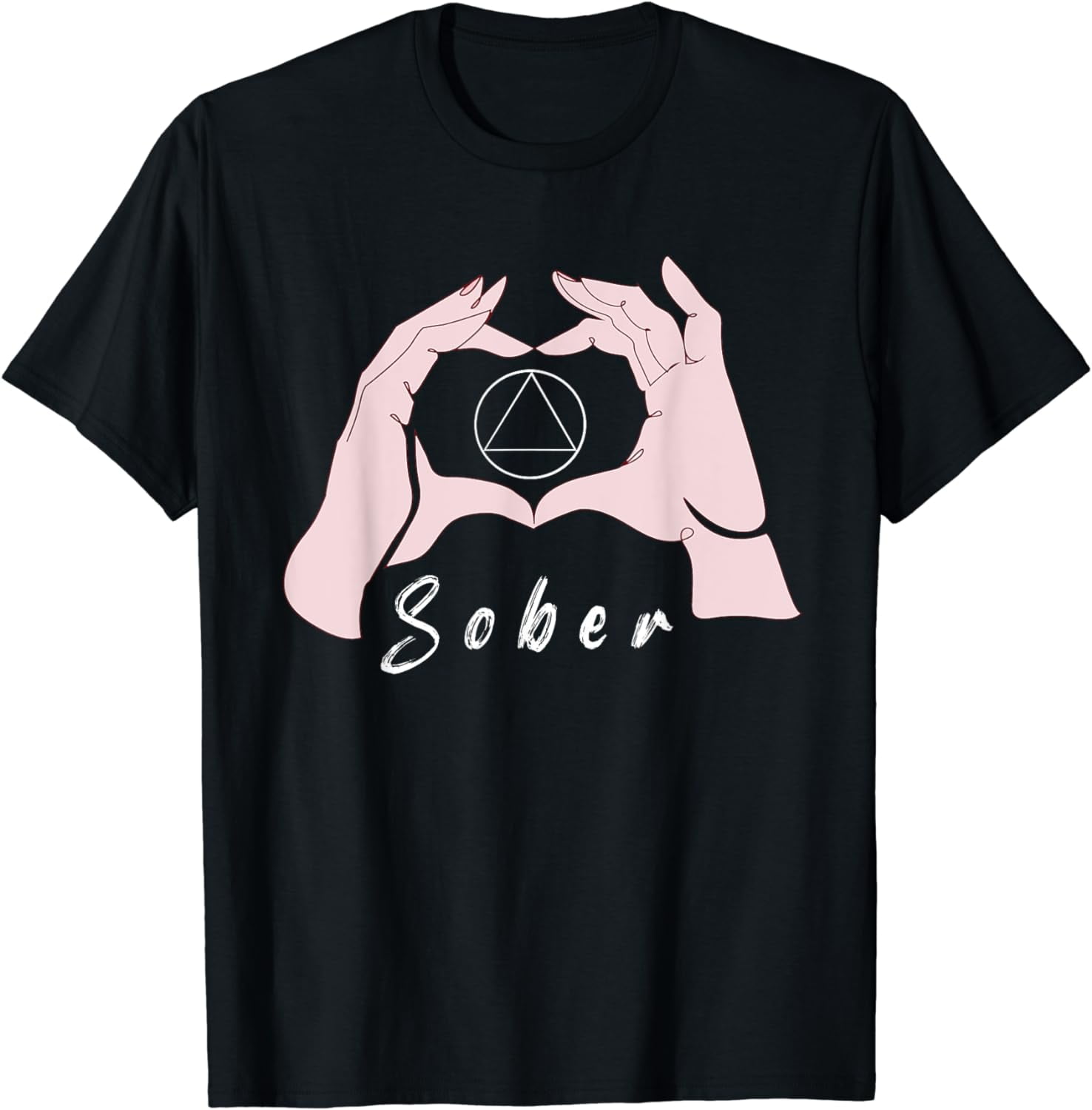 Sober Alcoholic Abstinence 12 Step Recovery NA Sobriety Cotton T-Shirt ...