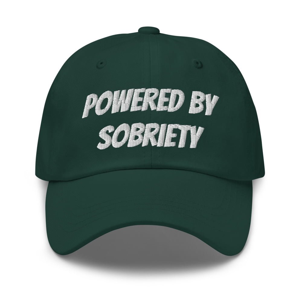 Sober Recovery Anniversary Classic Dad Hat, Powered By Sobriety ...