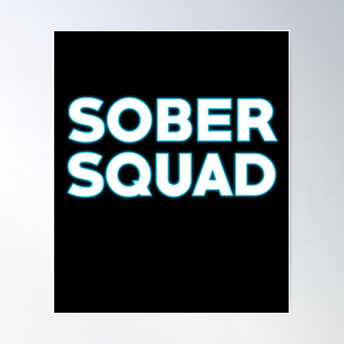 Sober Squad Poster Wall Art, Modern Wall Decor For Living Room Bedroom ...