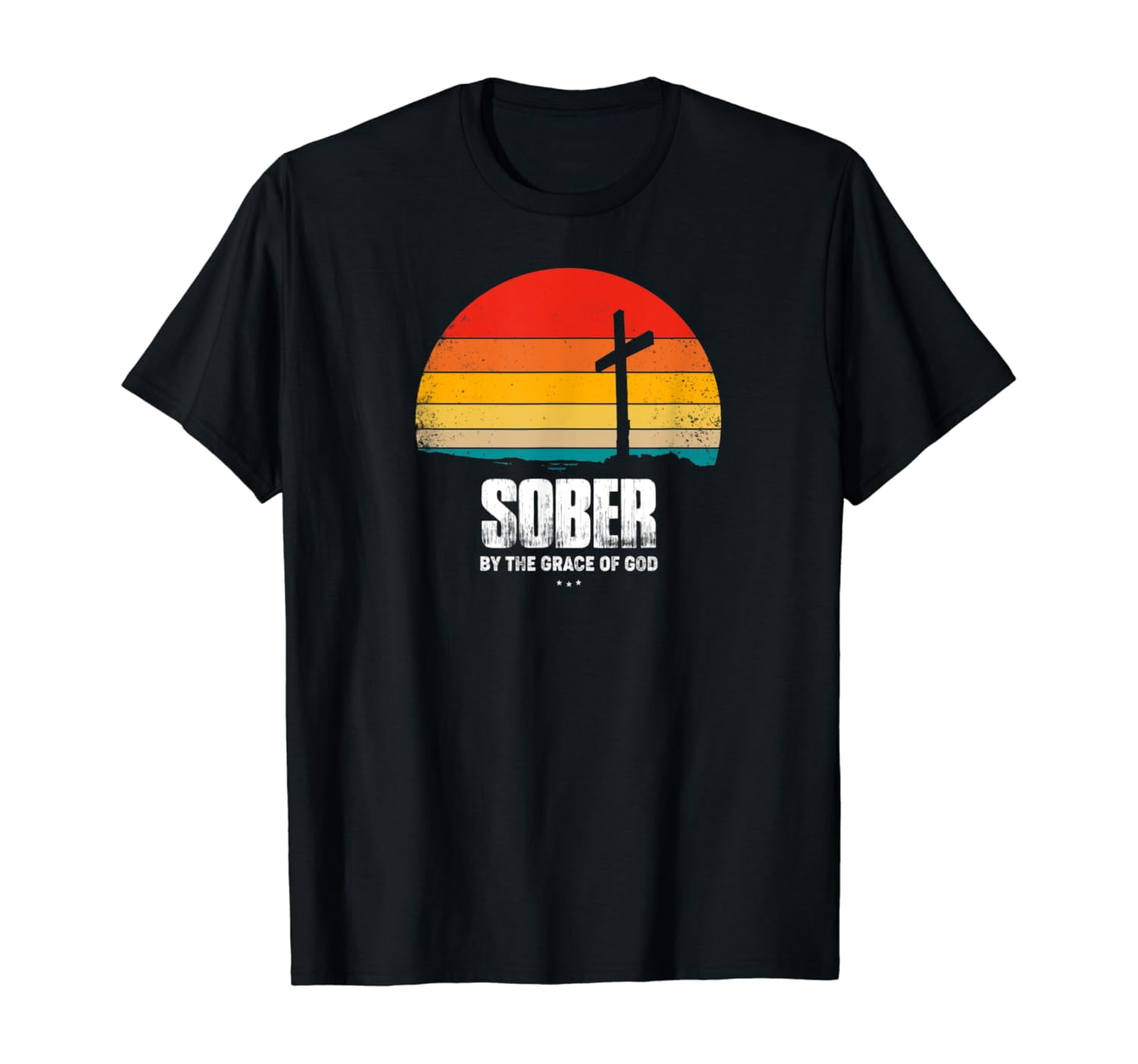 Sober by the Grace of God - AA Recovery Christian Sobriety T-Shirt One ...